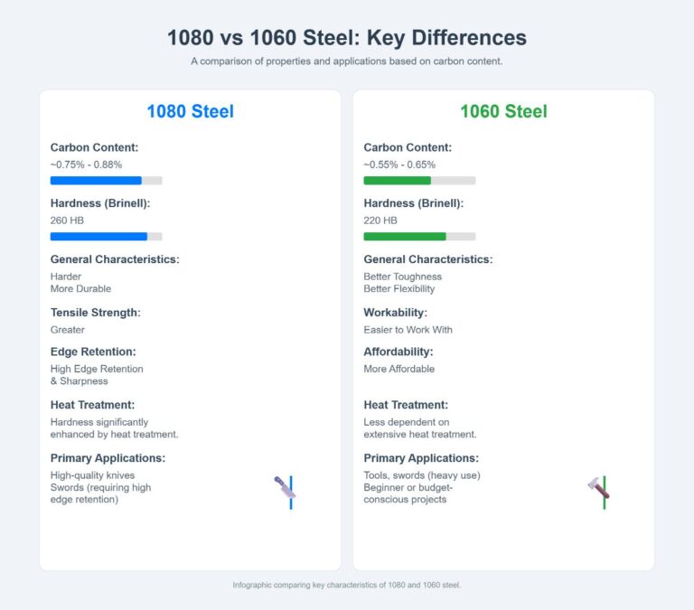 1080 Vs 1060 Steel: What's The Difference? | Artizono