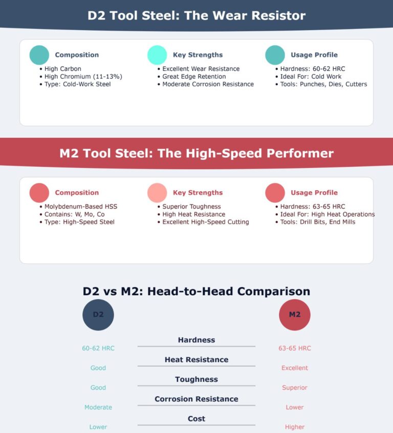D2 Vs M2 Tool Steel: A Comprehensive Comparison | Artizono