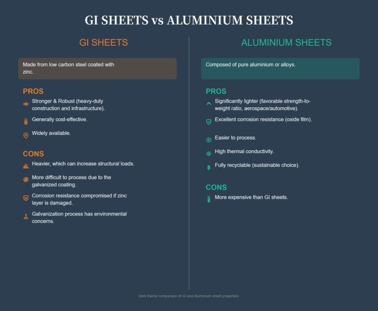GI Sheet Vs Aluminium Sheet: What’s The Difference? | Artizono