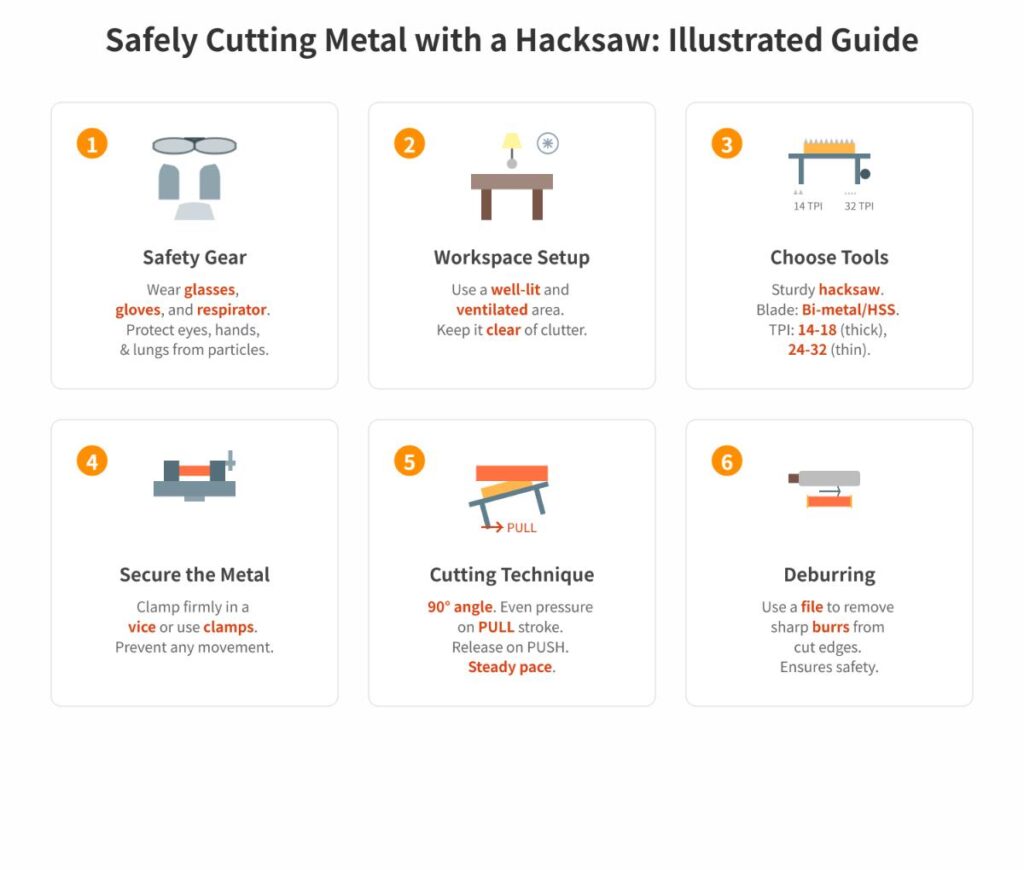 How To Cut Metal Using A Hacksaw: A Complete Guide | Artizono