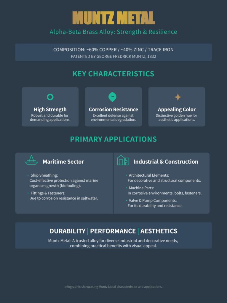 Muntz Metal: Composition, Properties, And Industrial Uses | Artizono