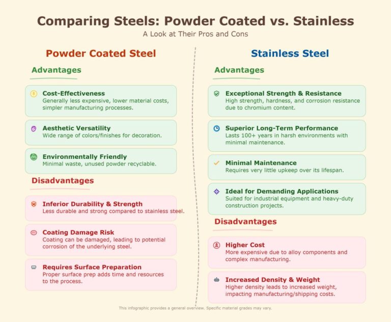 Powder Coated Steel Vs. Stainless Steel: What's The Difference? | Artizono