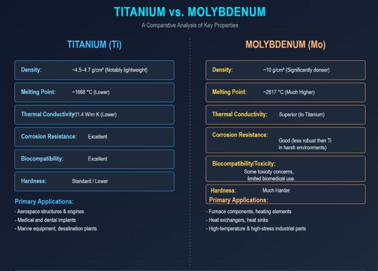 Titanium Vs Molybdenum: Key Differences And Applications | Artizono