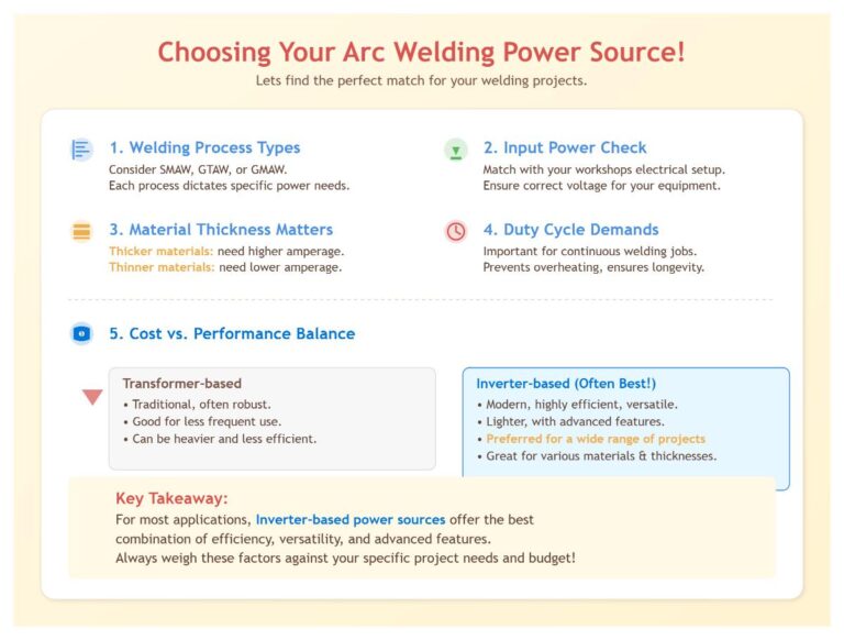 Comprehensive Guide To Arc Welding Power Source Selection | Artizono