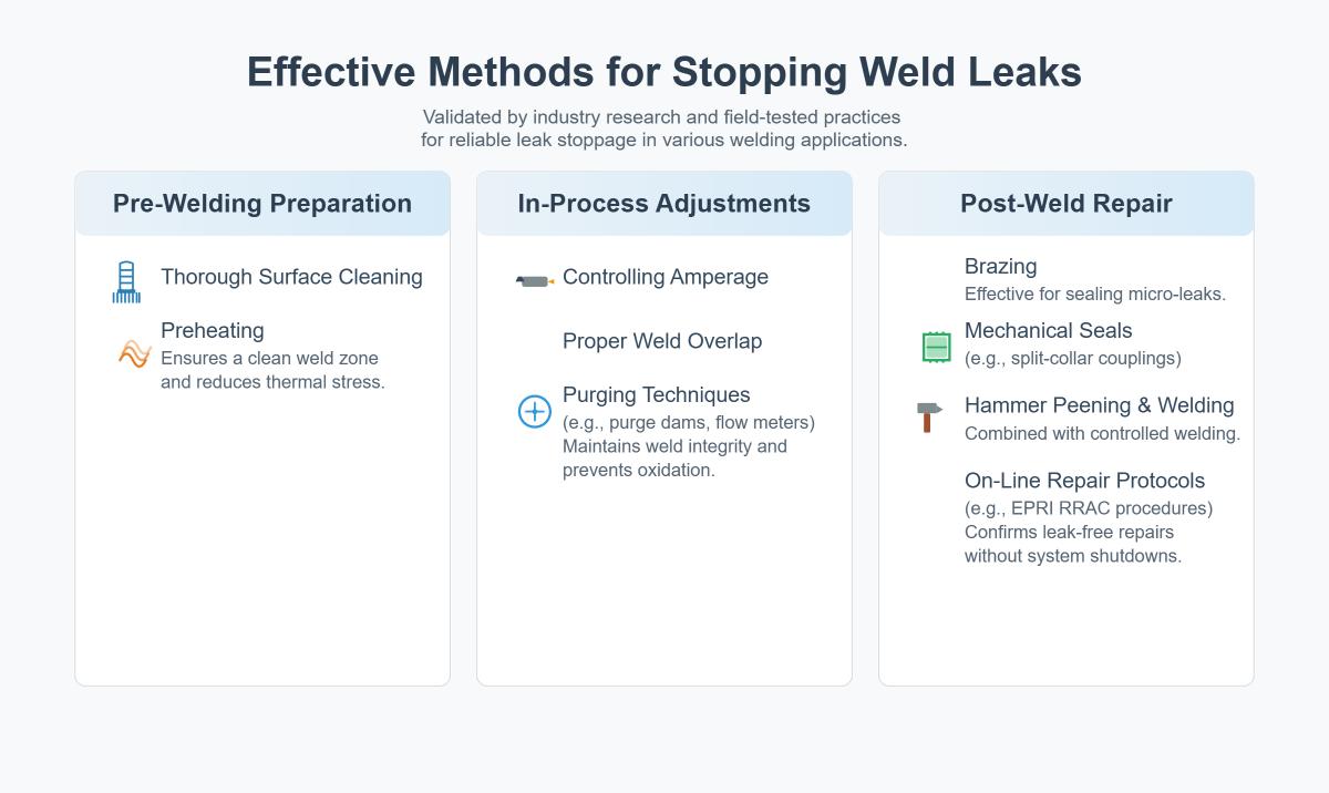 Comprehensive Guide To Welding Leak Stoppage Methods | Artizono
